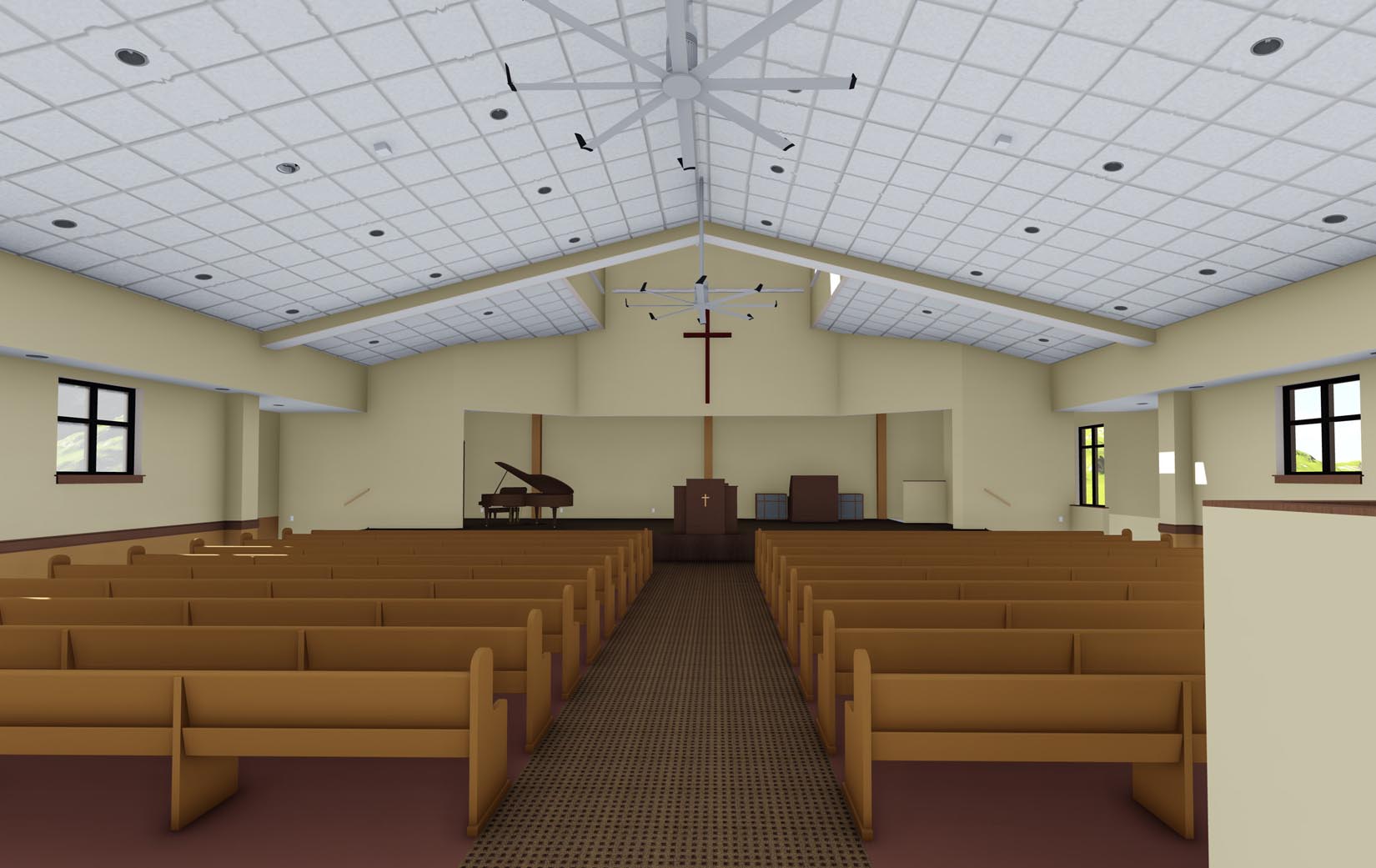 First Baptist Church of Walton New Sanctuary Design | Delta Engineers ...